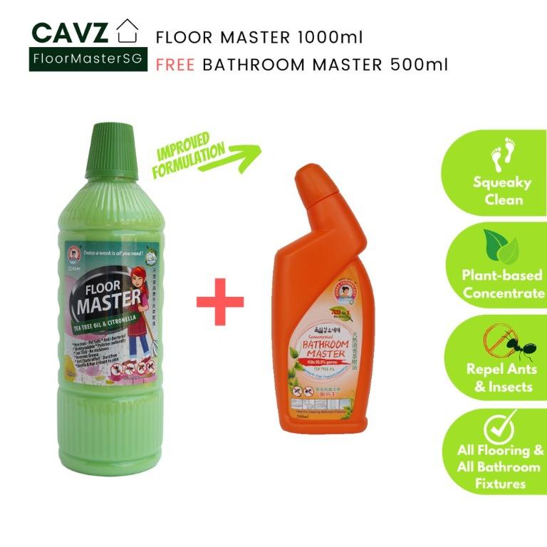 FLOOR MASTER FLOOR CLEANER FLOORMASTER BATHROOM MASTER TOLIET CLEANER TEA TREE & CITRONELLA 1L ...