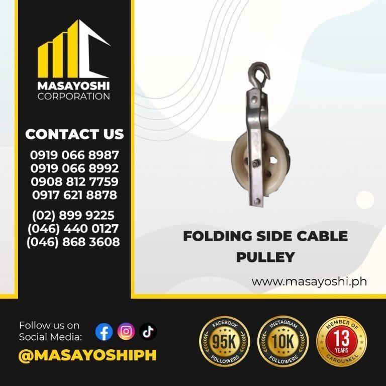 Folding Side Cable Pulley | Cable Roller | Wire Pulling | Cable Drum ...