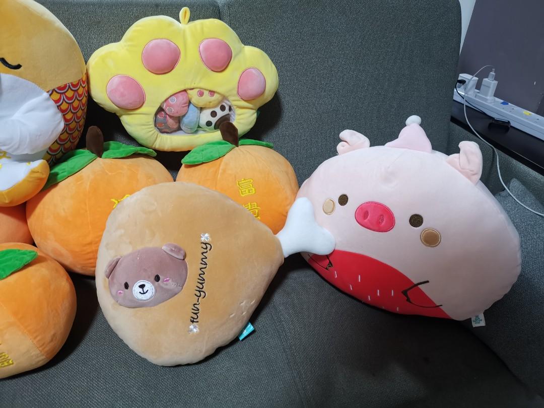 Fun claw Chinese lunar new year cny soft plush plushie koi fish ...