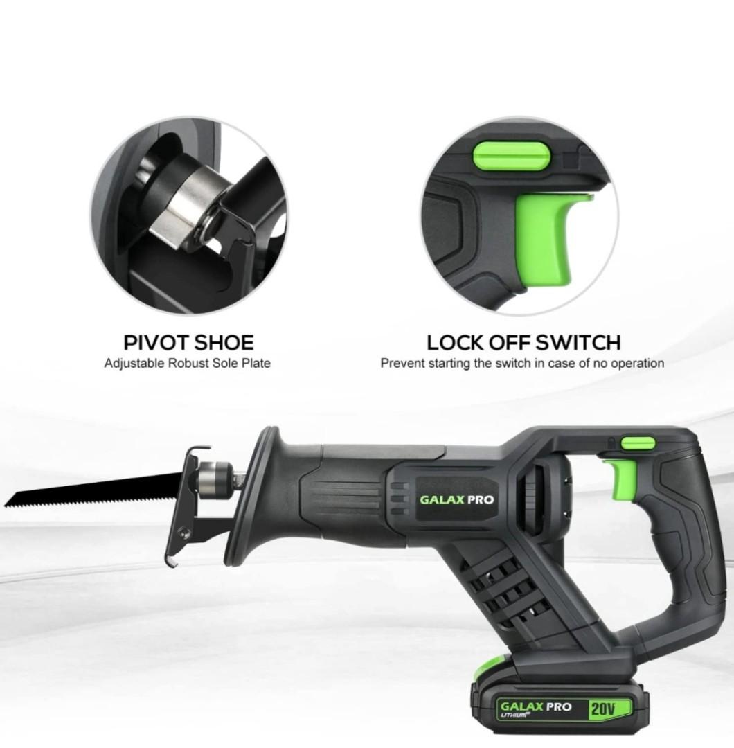 GALAX PRO RECIPROCATING SAW CORDLESS, Furniture & Home Living, Home ...