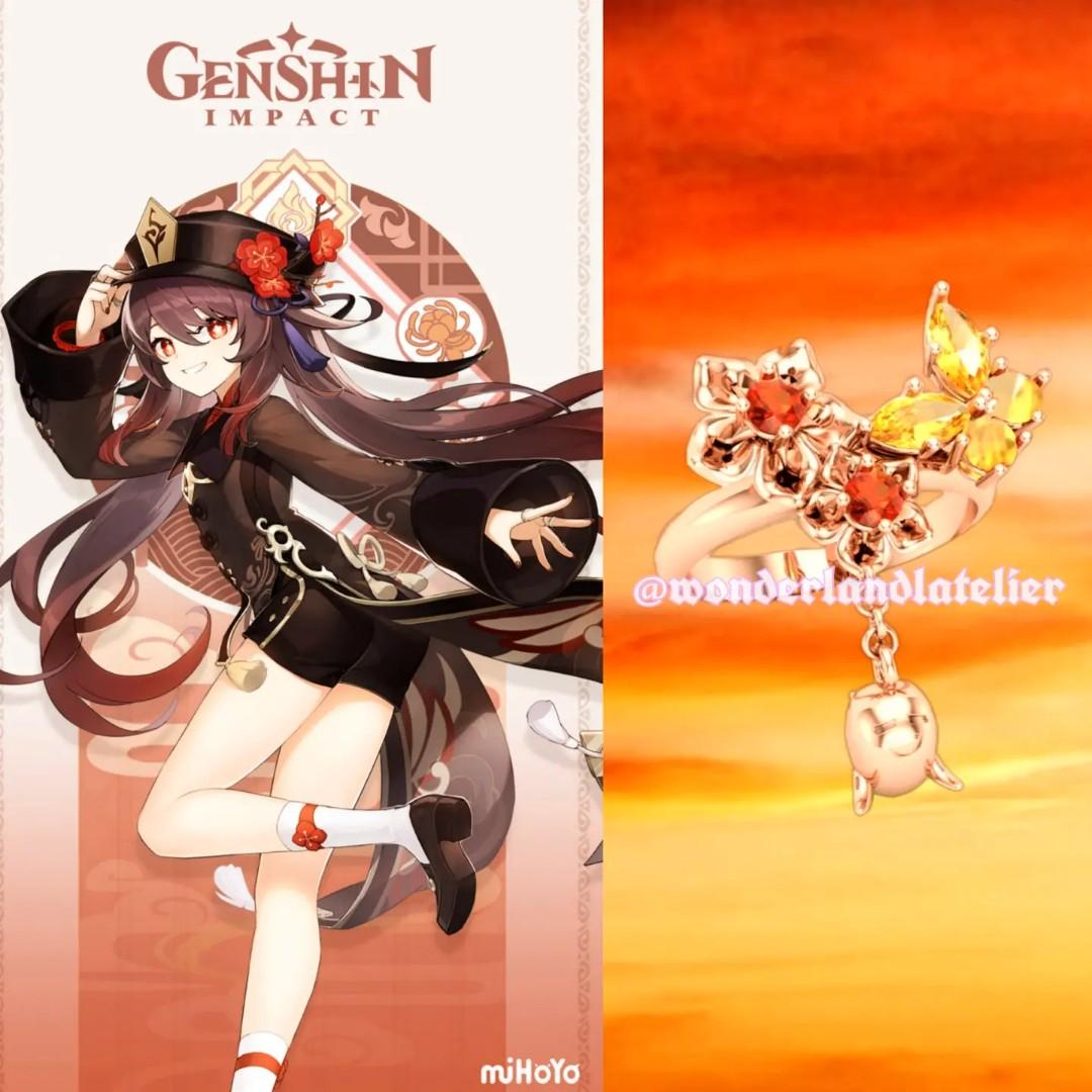 Genshin impact Hutao Hu Tao Ring, Women's Fashion, Jewelry & Organisers ...