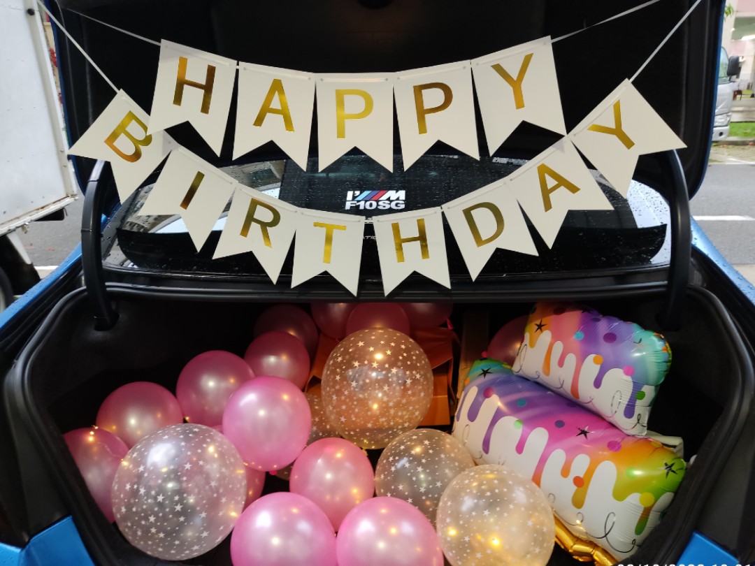 Happy birthday decoration setup, Hobbies & Toys, Stationery & Craft ...