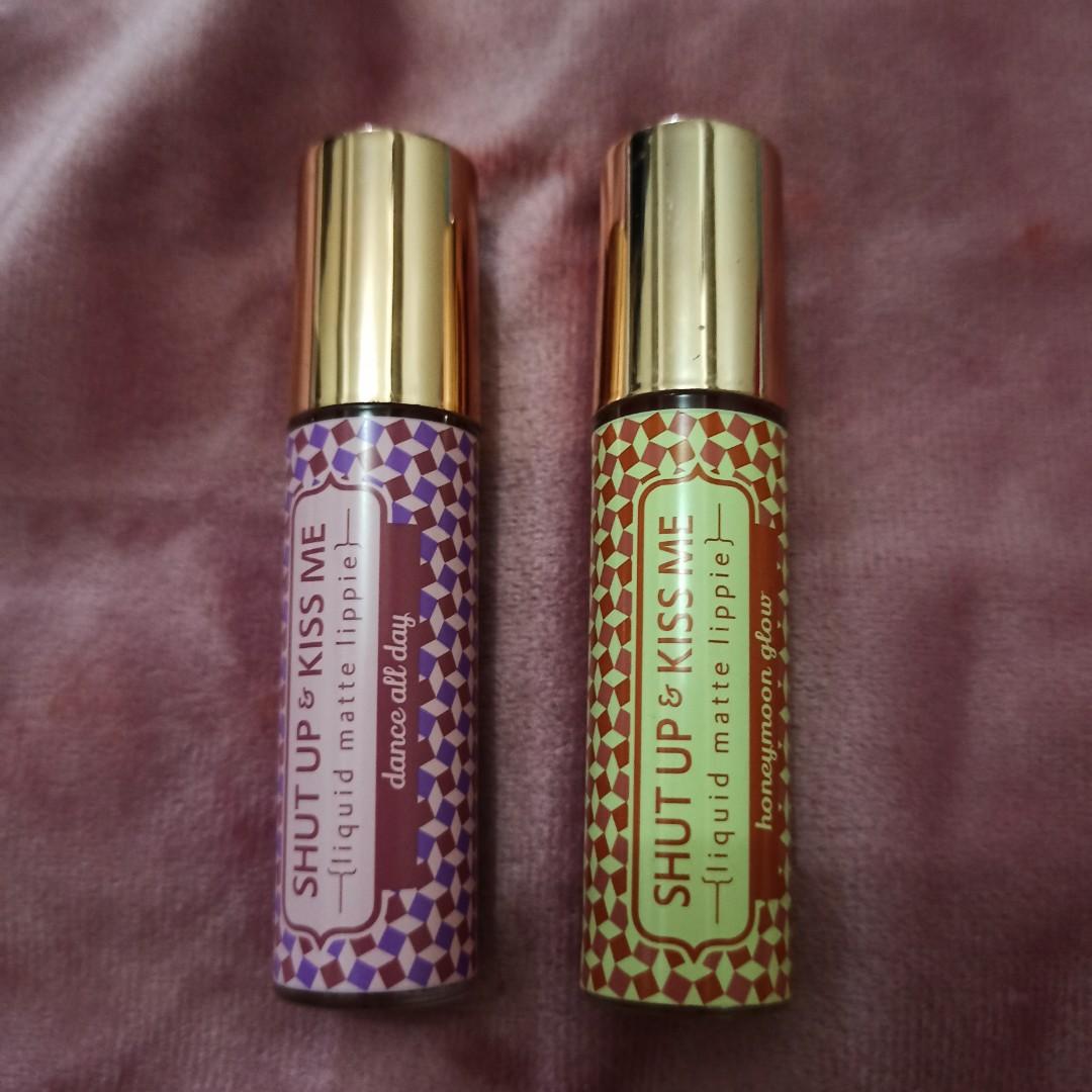 Happy Skin Liquid Matte Lippie (Dance All Day, Honeymoon Glow), Beauty ...