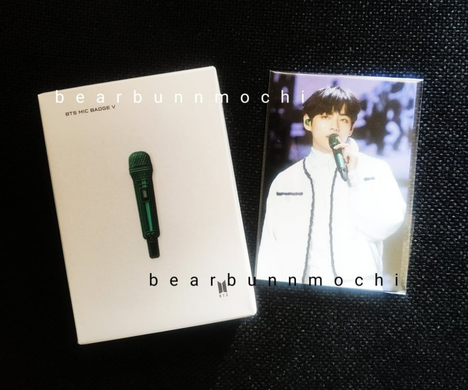 Hybe Insight Mic Badge with Taehyung PC, Hobbies & Toys, Memorabilia ...