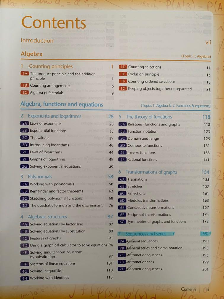 IB Mathematics Higher Level HL Analysis and Approaches/Applications and ...