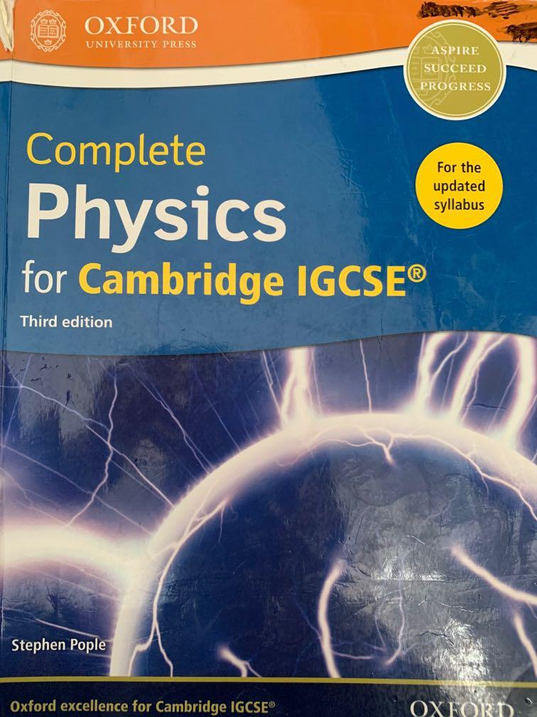 IGCSE Physics Oxford Textbook Third Edition Stephen Pople, Hobbies ...