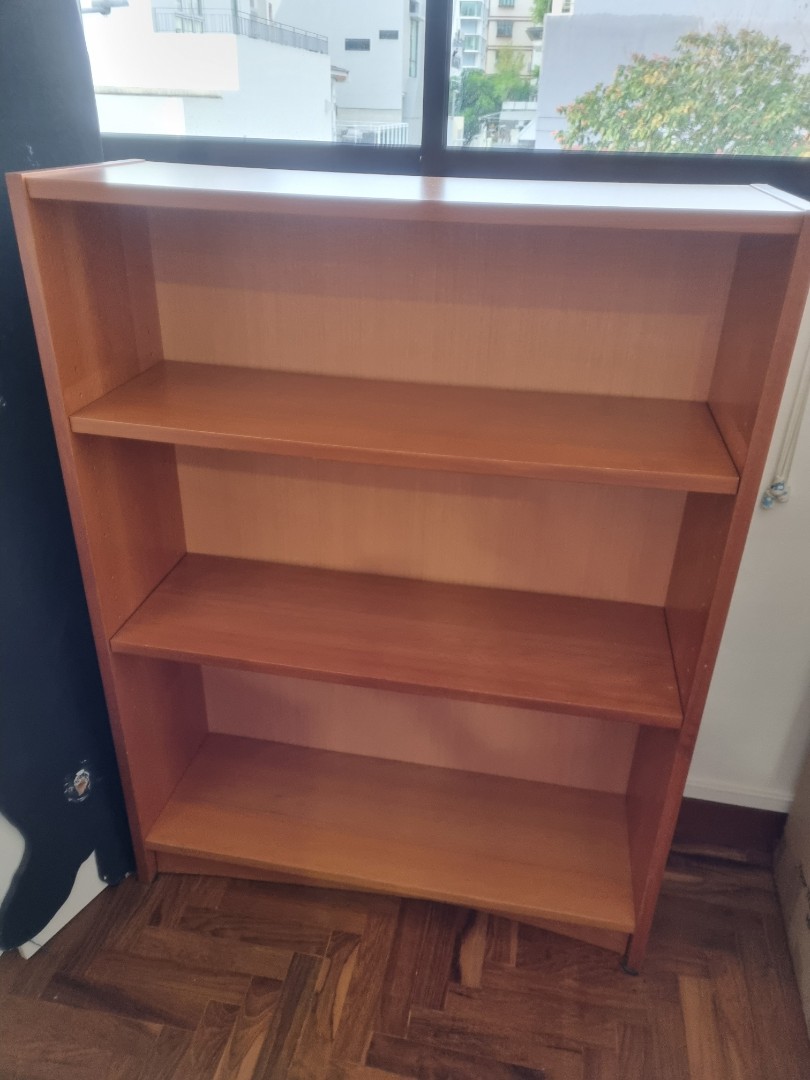 IKEA low book shelf - Beechwood colour, Furniture & Home Living ...