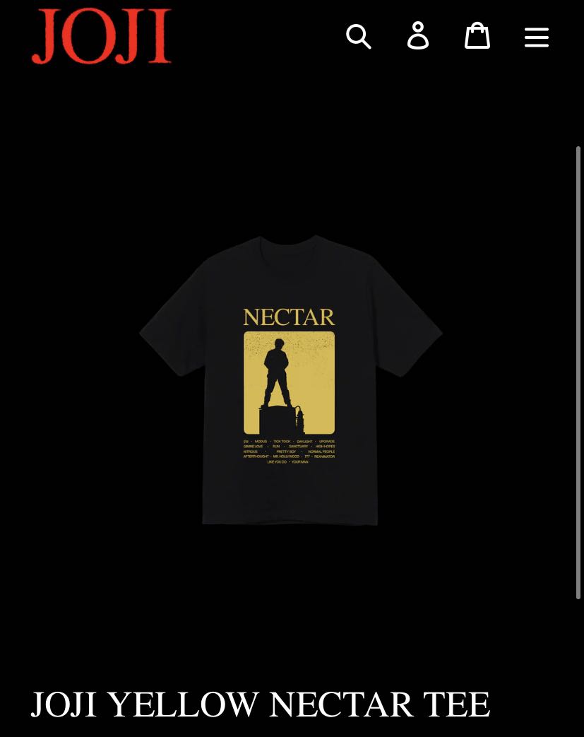 JOJI NECTAR OFFICIAL MERCH, Men's Fashion, Tops & Sets, Tshirts & Polo ...