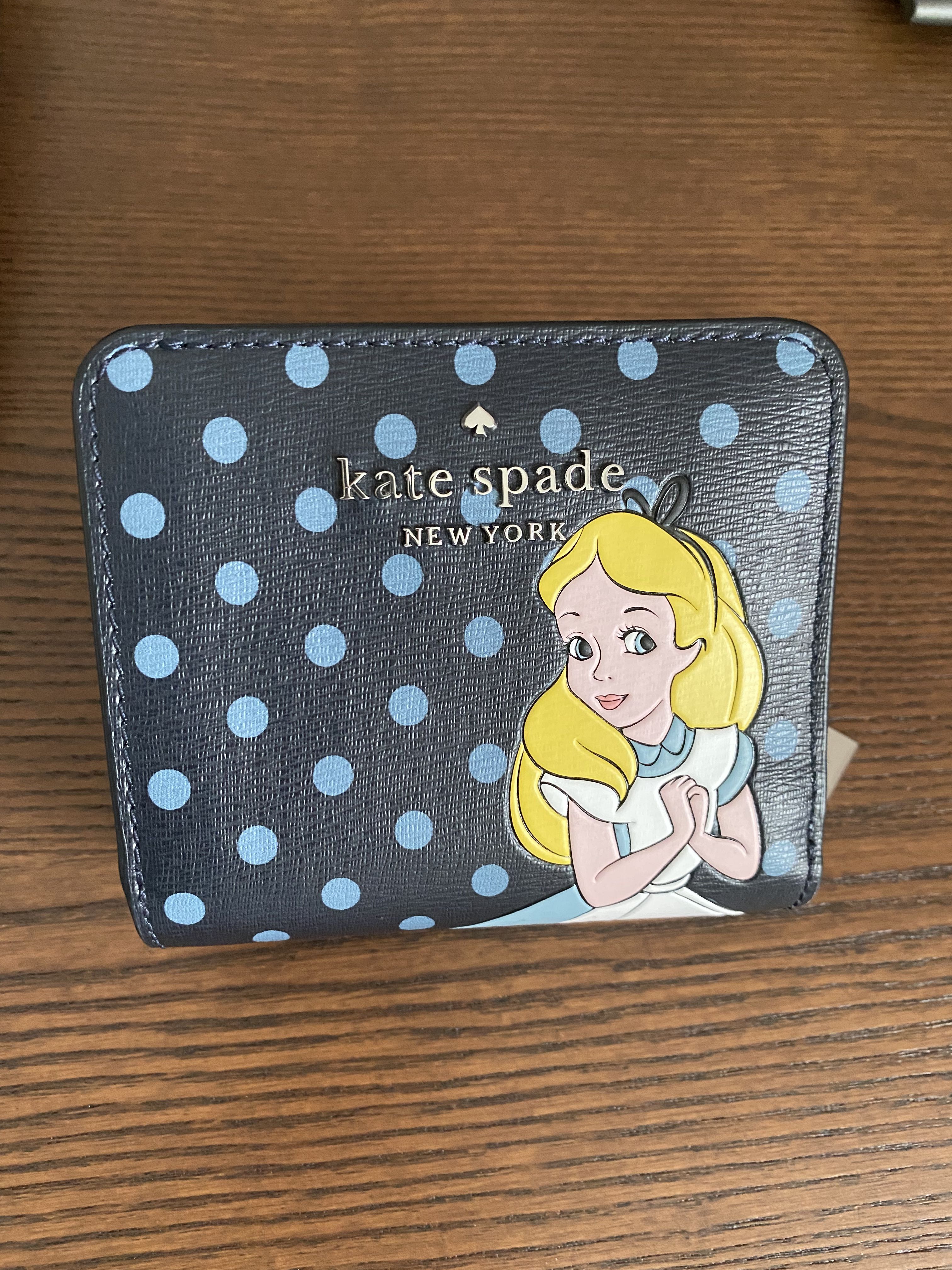 Kate Spade Disney Alice in Wonderland Bifold wallet, Women's Fashion ...