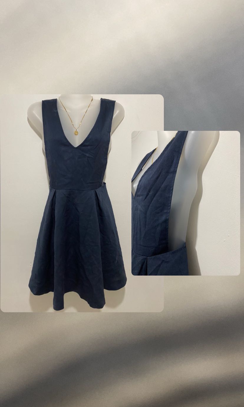 Korean Skater Dress Kita Side Boob, Women's Fashion, Dresses & Sets ...