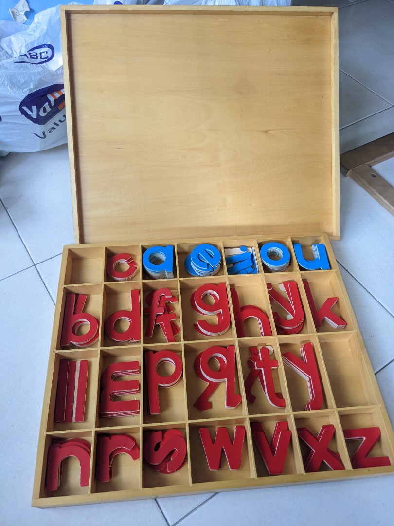 Large Movable Alphabet Montessori Learning, Hobbies & Toys, Toys ...