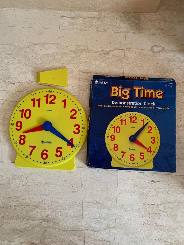 Learning resources big time demonstration clock, Hobbies & Toys, Toys ...