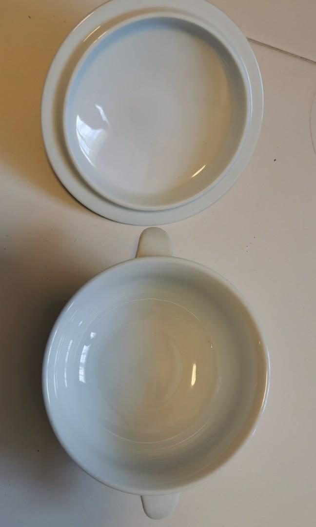 Luzerne white shark fin bowl 13cm, Furniture & Home Living, Kitchenware ...