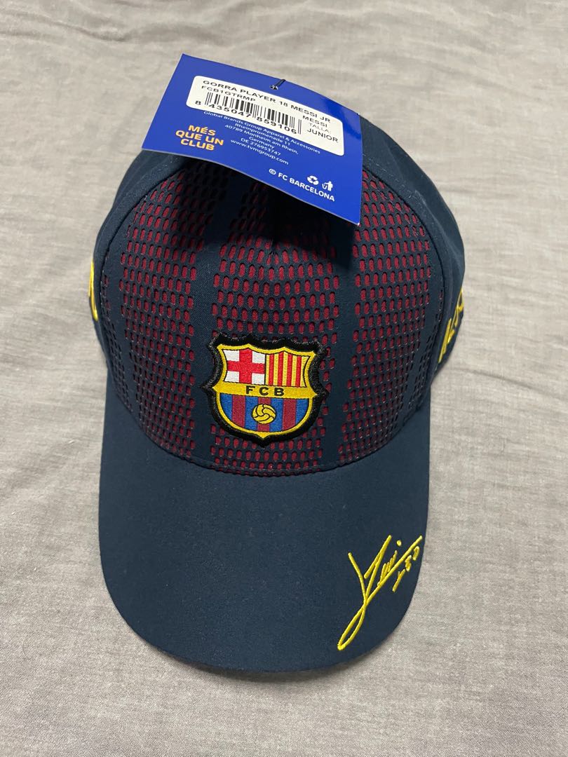 Messi Barcelona Cap (Junior) With Signature, Men's Fashion, Watches ...
