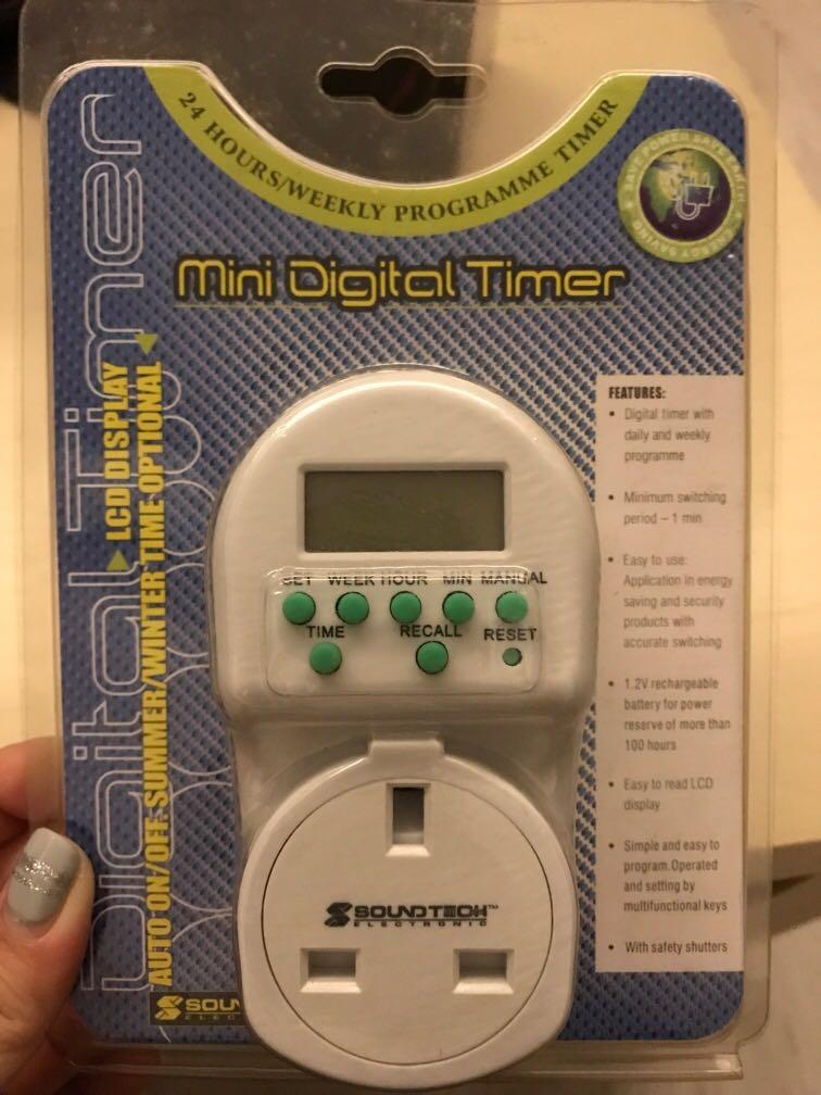 Mini digital timer, TV & Home Appliances, Electrical, Adaptors ...