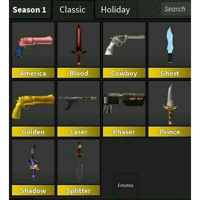 Mm2 classic vintage set, Video Gaming, Gaming Accessories, In-Game ...