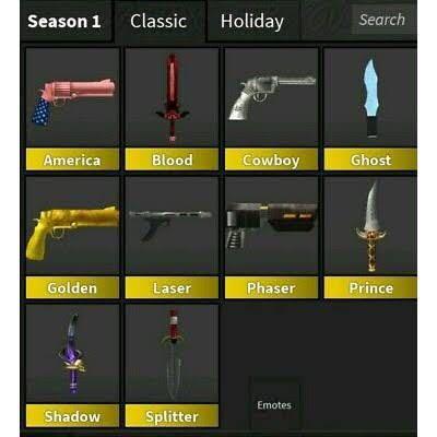 Mm2 classic vintage set, Video Gaming, Gaming Accessories, In-Game ...