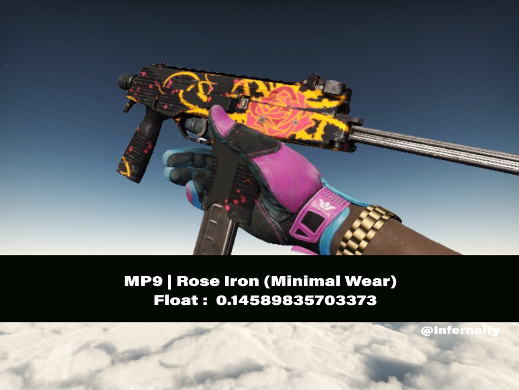 MP9 Rose Iron MW CSGO SKINS KNIVES, Video Gaming, Gaming Accessories, In-Game Products on Carousell