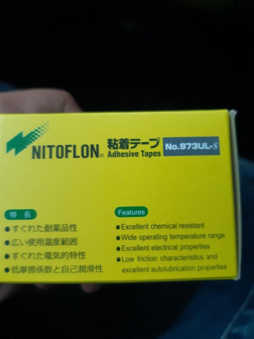 NITTO PTFE Sealing tape Fluoroplastic Saturated Glass Cloth Tape TEFLON ...