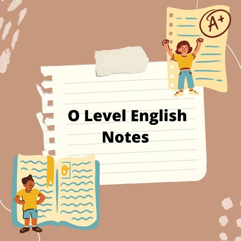 O Level English Notes, Hobbies & Toys, Books & Magazines, Assessment ...