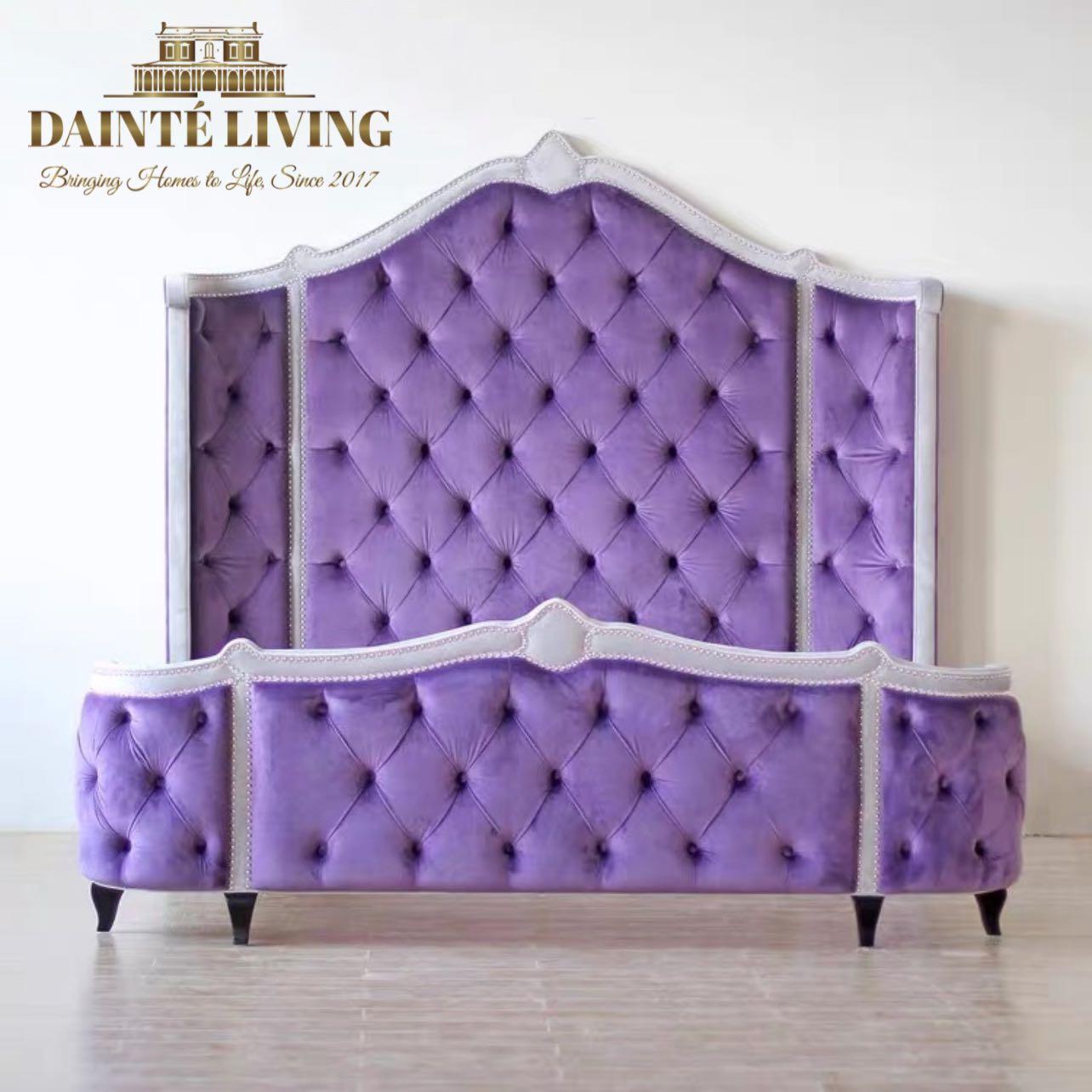 PELAGE SULTRY Regency Bed Frame in Funky Purple, Furniture & Home ...