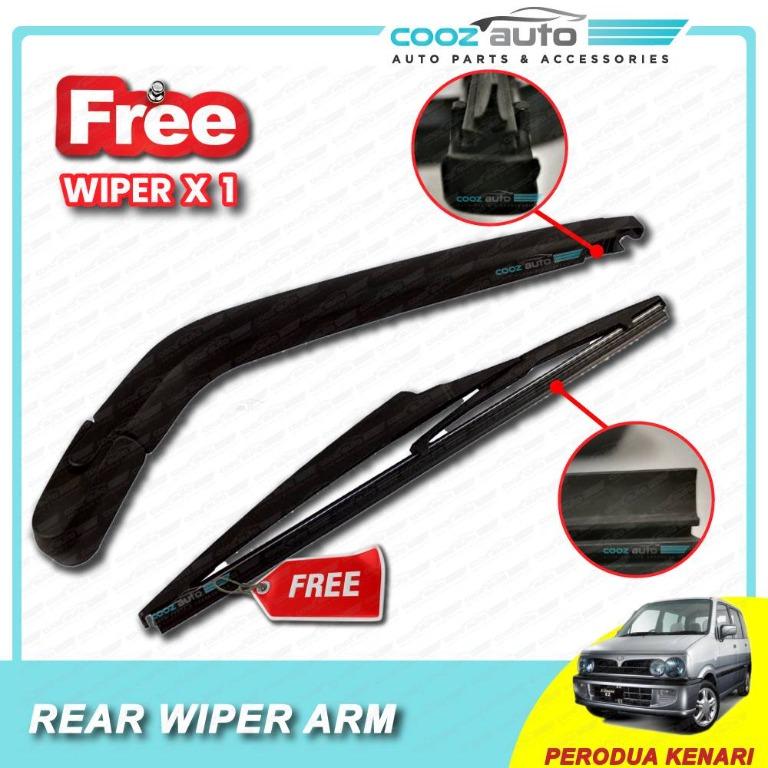 Perodua Kenari Rear Wiper Arm complete set with free wiper, Auto ...