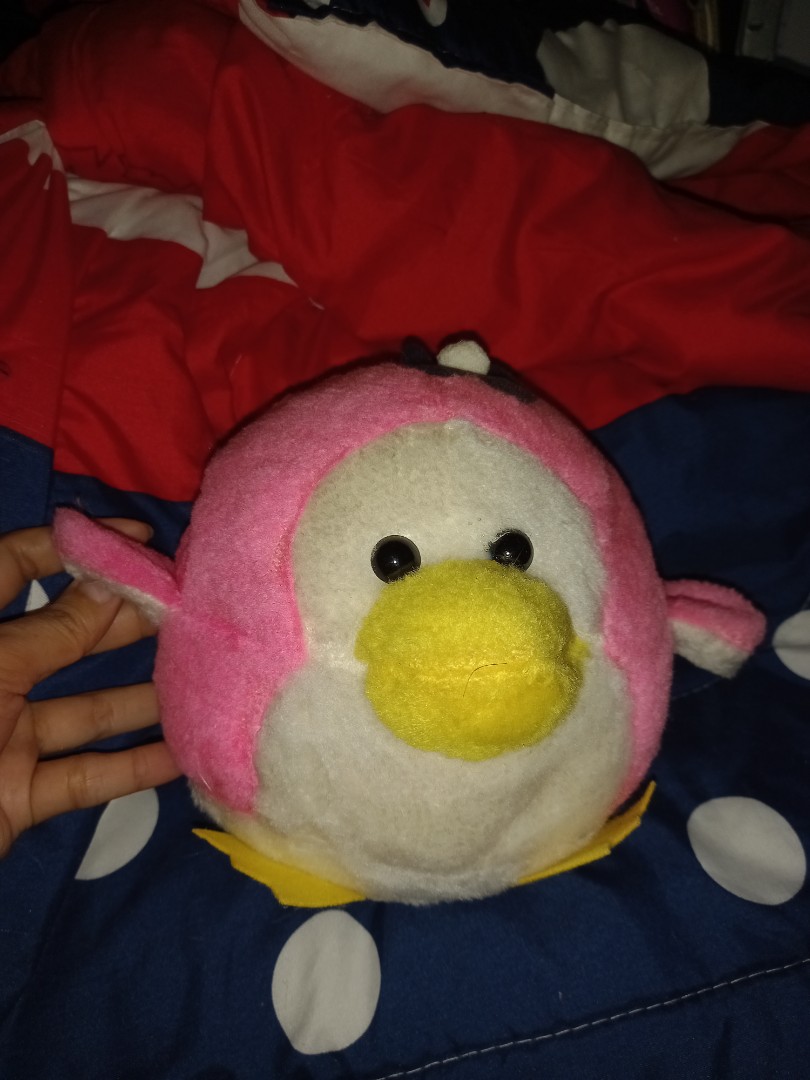 Pink Tubby Bird Plush, Hobbies & Toys, Toys & Games on Carousell