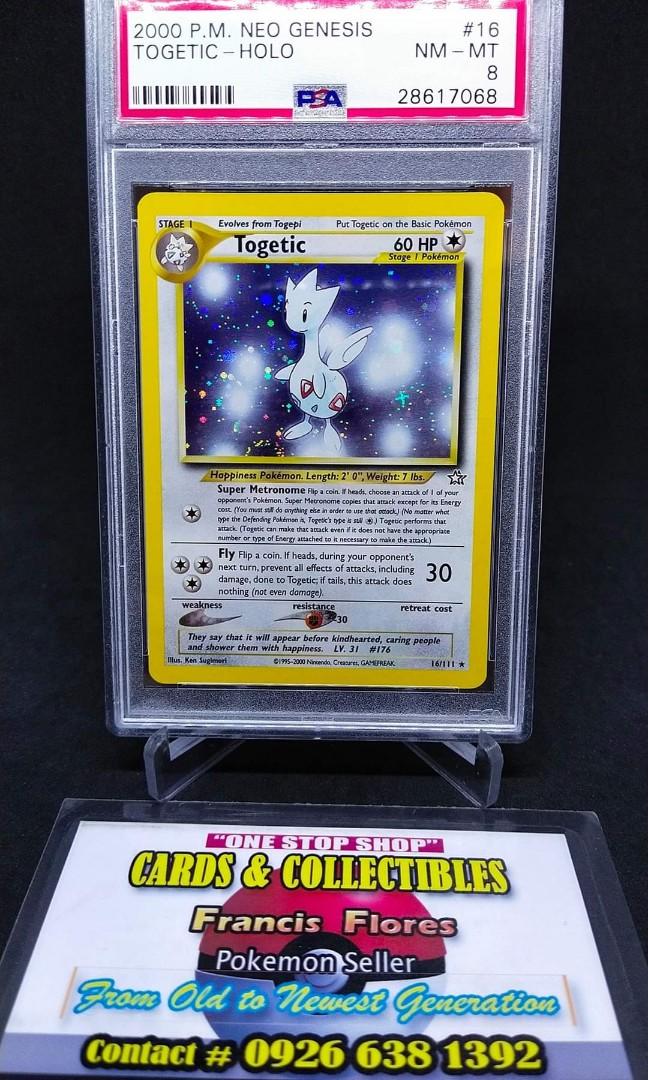 Pokemon GRADED Card - PSA 8: TOGETIC #16 - HOLO (NEO GENESIS) YEAR 2000, Hobbies & Toys, Toys ...