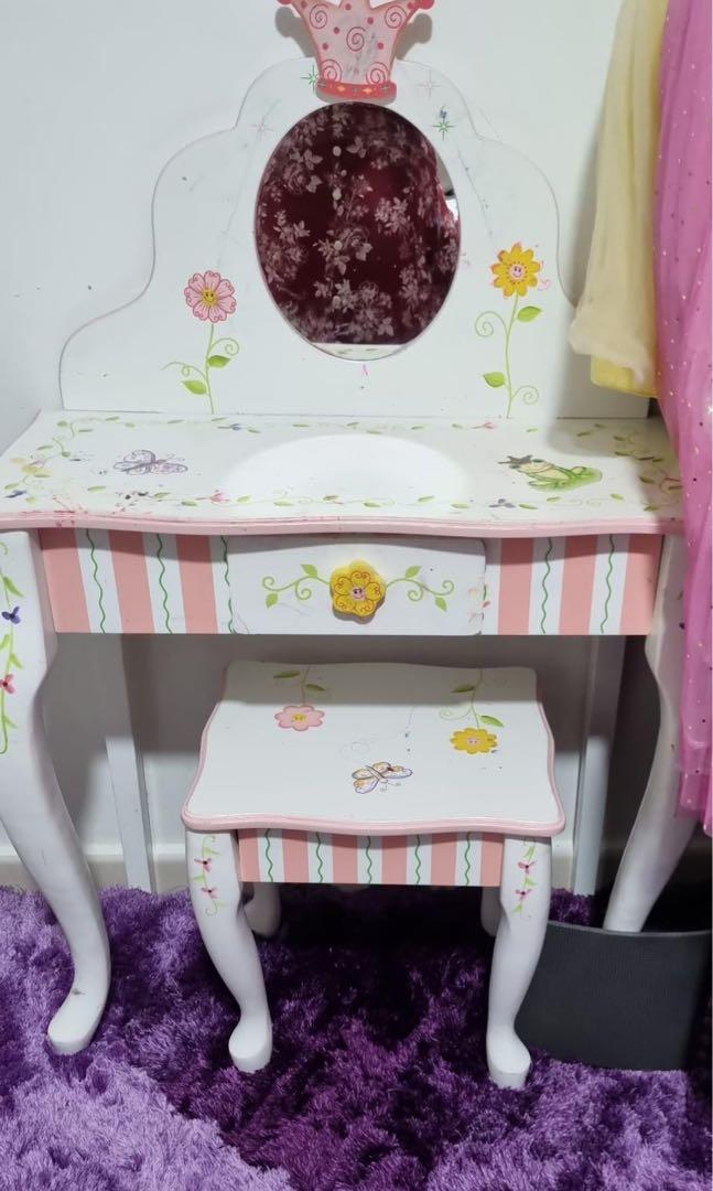 Princess Dressing Table, Furniture & Home Living, Furniture, Tables ...