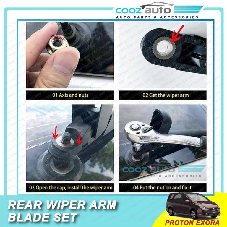 Proton Exora AERO Wiper Arm Rear Wiper Complete Set With Free Wiper ...