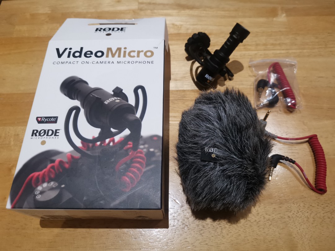 Rode Video Micro microphone with additional adapter, Photography ...
