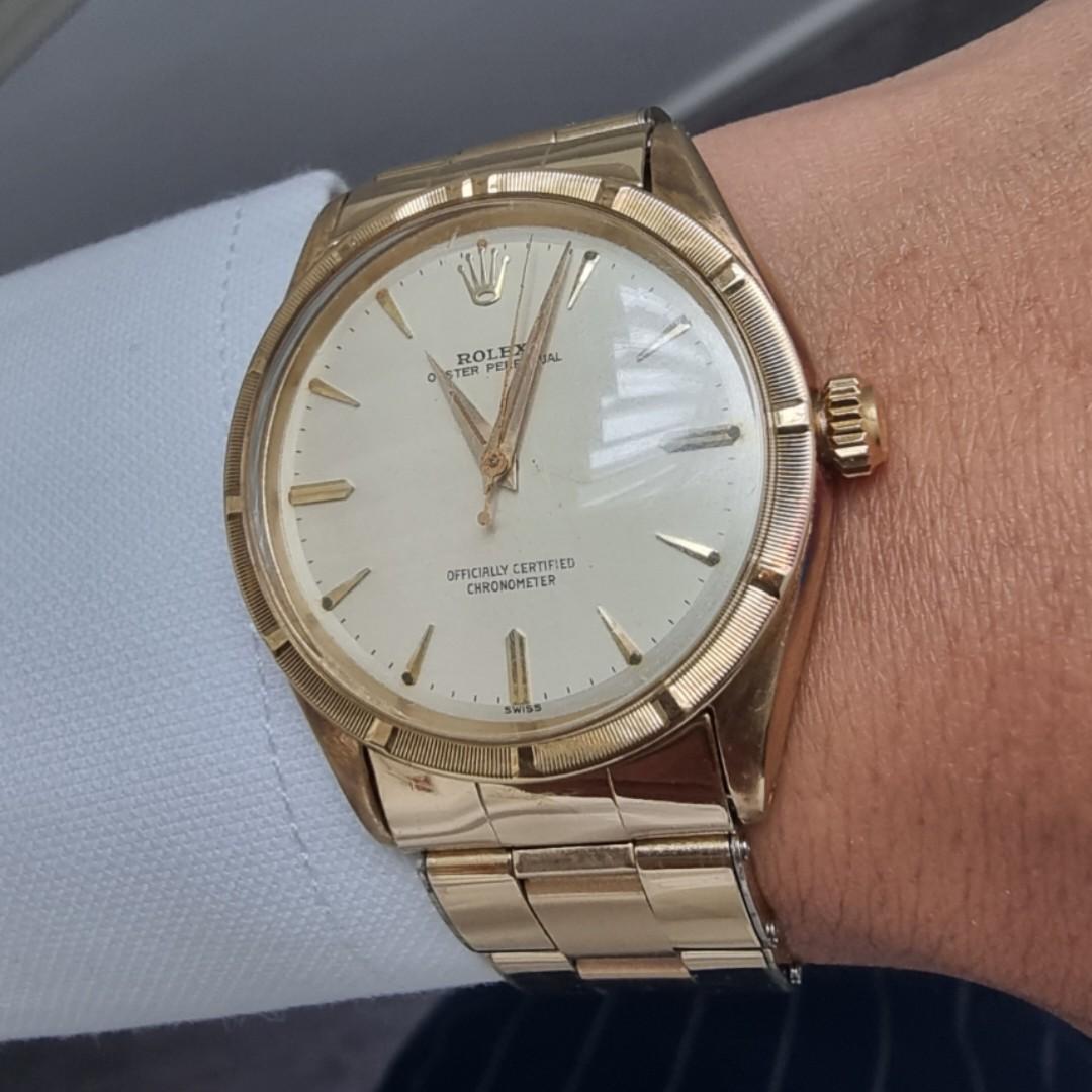 Rolex 6569 full 14k with cert, Luxury, Watches on Carousell