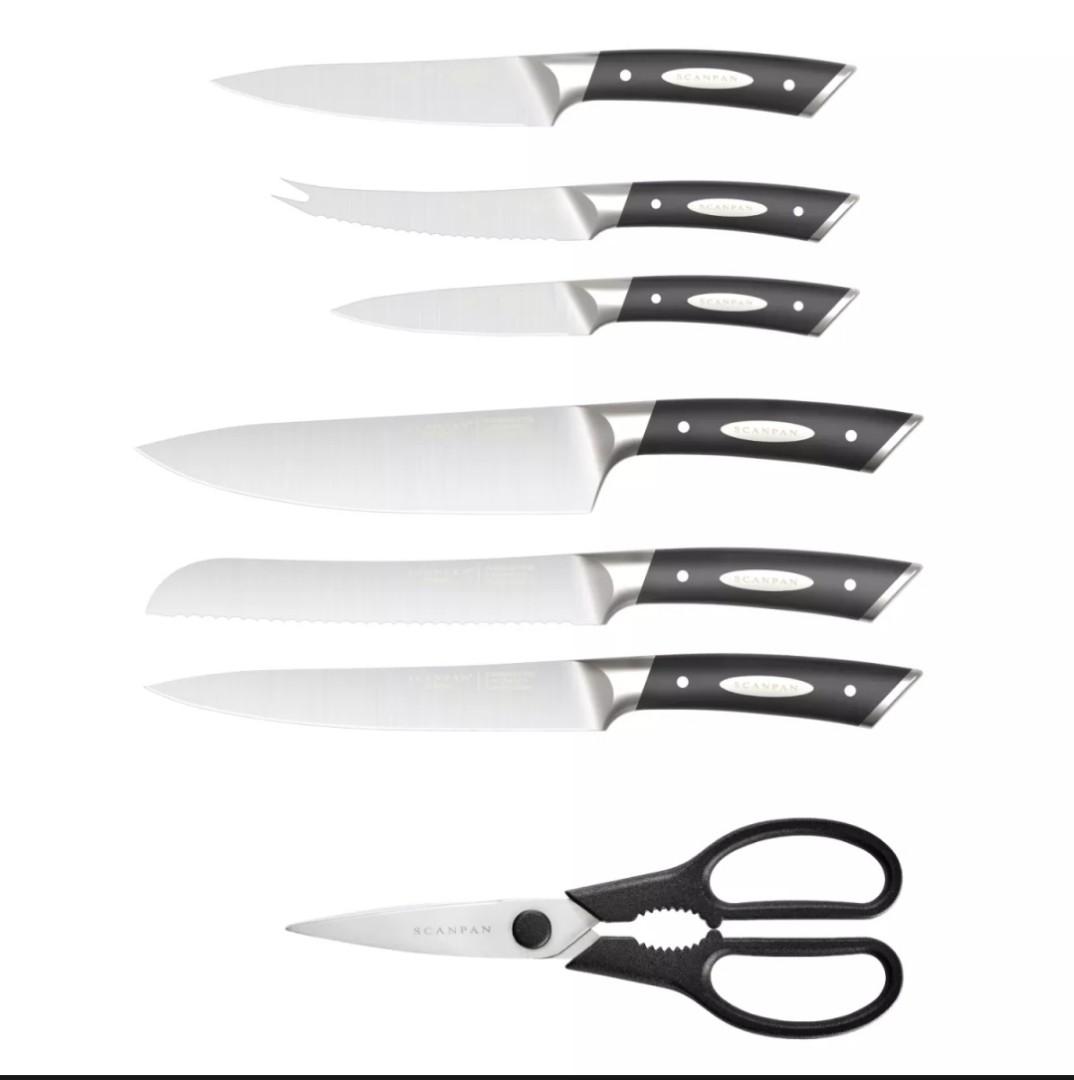 Scanpan (Denmark) 8 pc knife block set, Furniture & Home Living ...