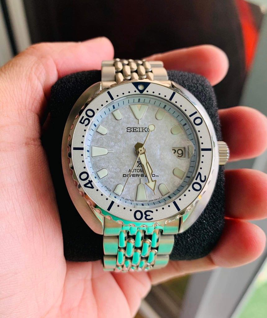 Seiko Mini Turtle Ice Frost, Men's Fashion, Watches & Accessories ...