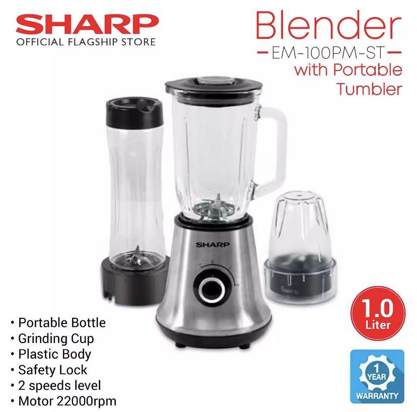 Sharp 1L Blender | Model: EM-100PM-ST, TV & Home Appliances, Kitchen ...