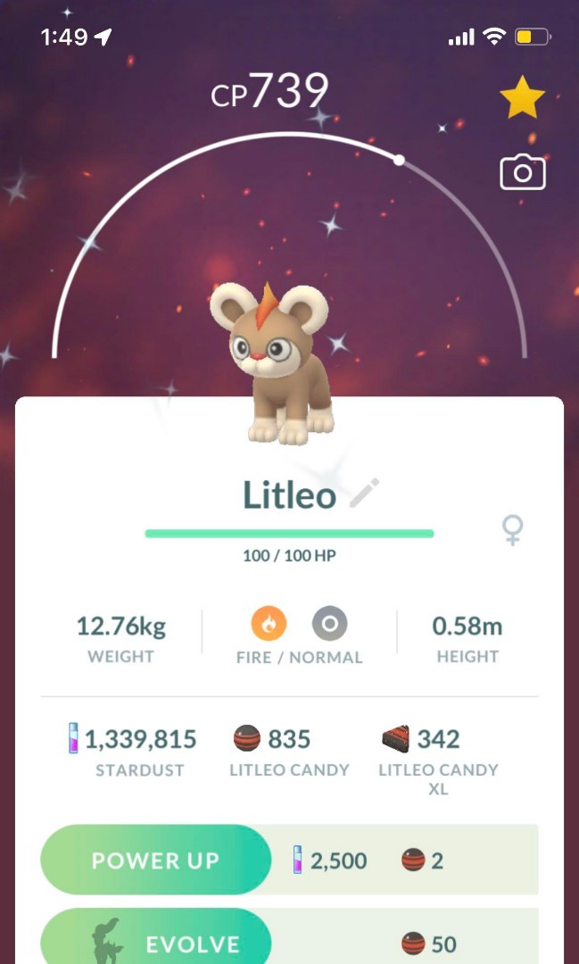 Shiny Litleo Pokemon go, Video Gaming, Gaming Accessories, In-Game ...