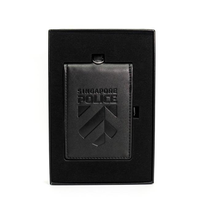 SPF Singapore Police Force SAF RSN RSAF MP GENUINE LEATHER PASS HOLDER ...