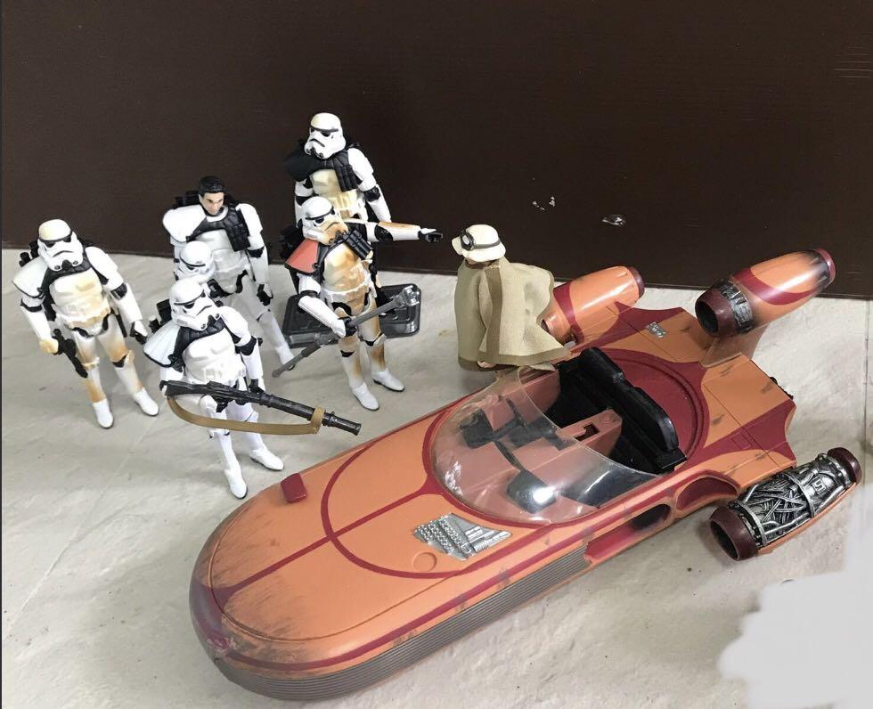 Star Wars Tatooine Diorama sandtrooper landspeeder , Hobbies & Toys ...