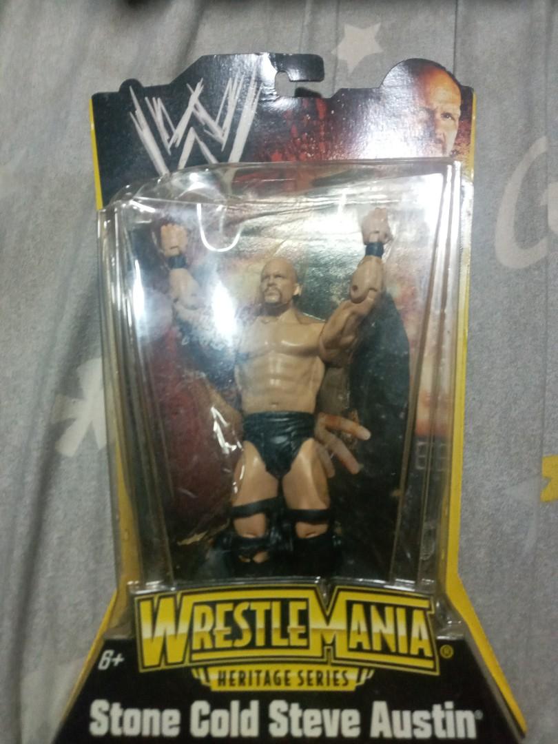 Steve austin wwe wrestlemania heritage series, Hobbies & Toys, Toys & Games on Carousell