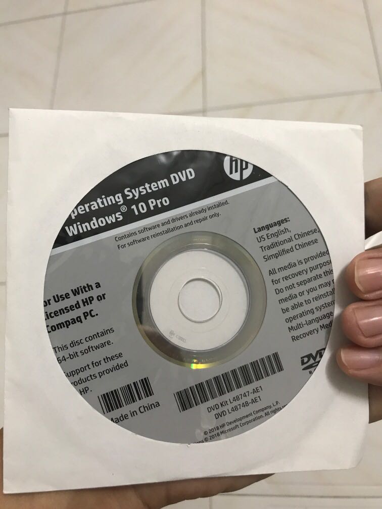 Window 10 OEM DVD, Computers & Tech, Parts & Accessories, Software on ...