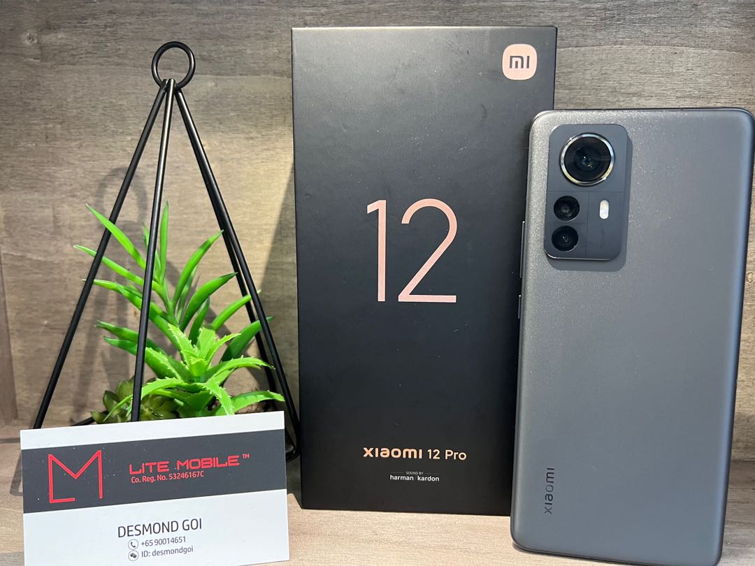 Xiaomi Mi 12 Pro 5G (12/256GB) , Starry Black, Mobile Phones & Gadgets ...
