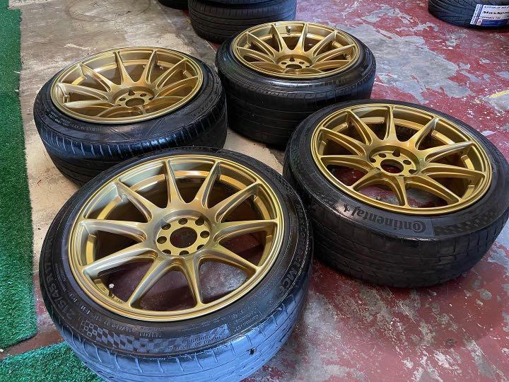 17" Rim XXR 527 4x100 4x114.3 9.75JJ waja persona, Auto Accessories on ...