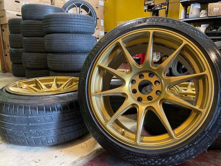 17" Rim XXR 527 4x100 4x114.3 9.75JJ waja persona, Auto Accessories on ...