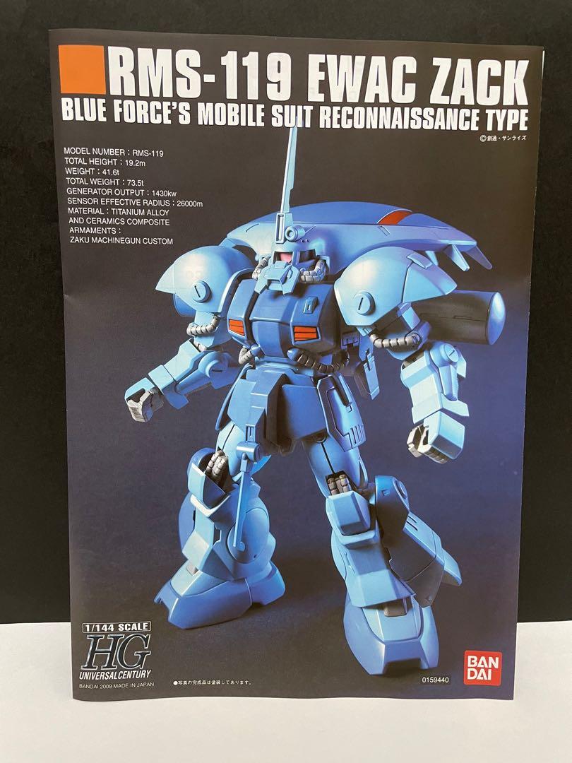 (全新現貨) 096. Gundam ZZ HGUC RMS-119 EWAC Zack 偵察型渣古 高達模型 (可順豐到付), 興趣及遊戲 ...