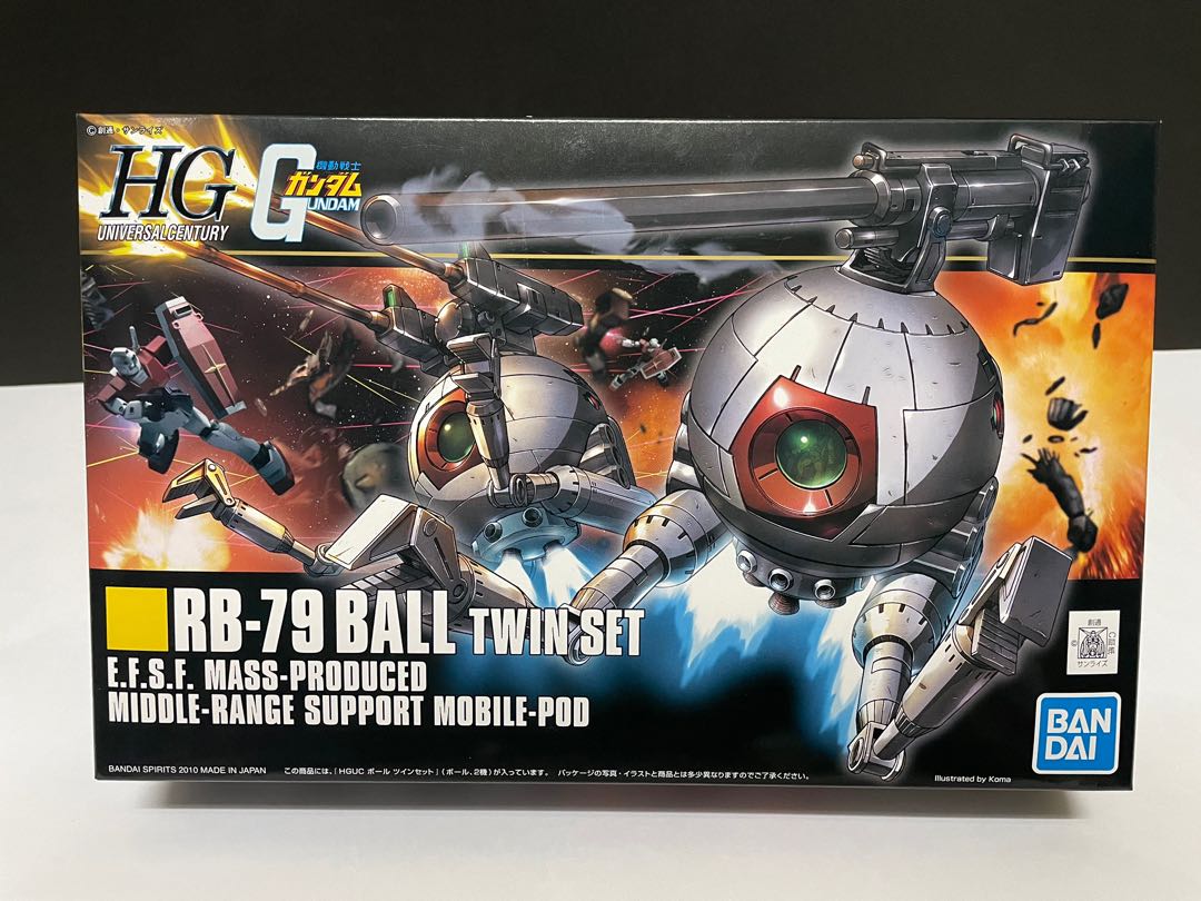 (全新現貨) 114. Gundam 0079 HGUC RB-79 Ball Twin Set 雙 鐵球 高達模型 (可順豐到付), 興趣及 ...