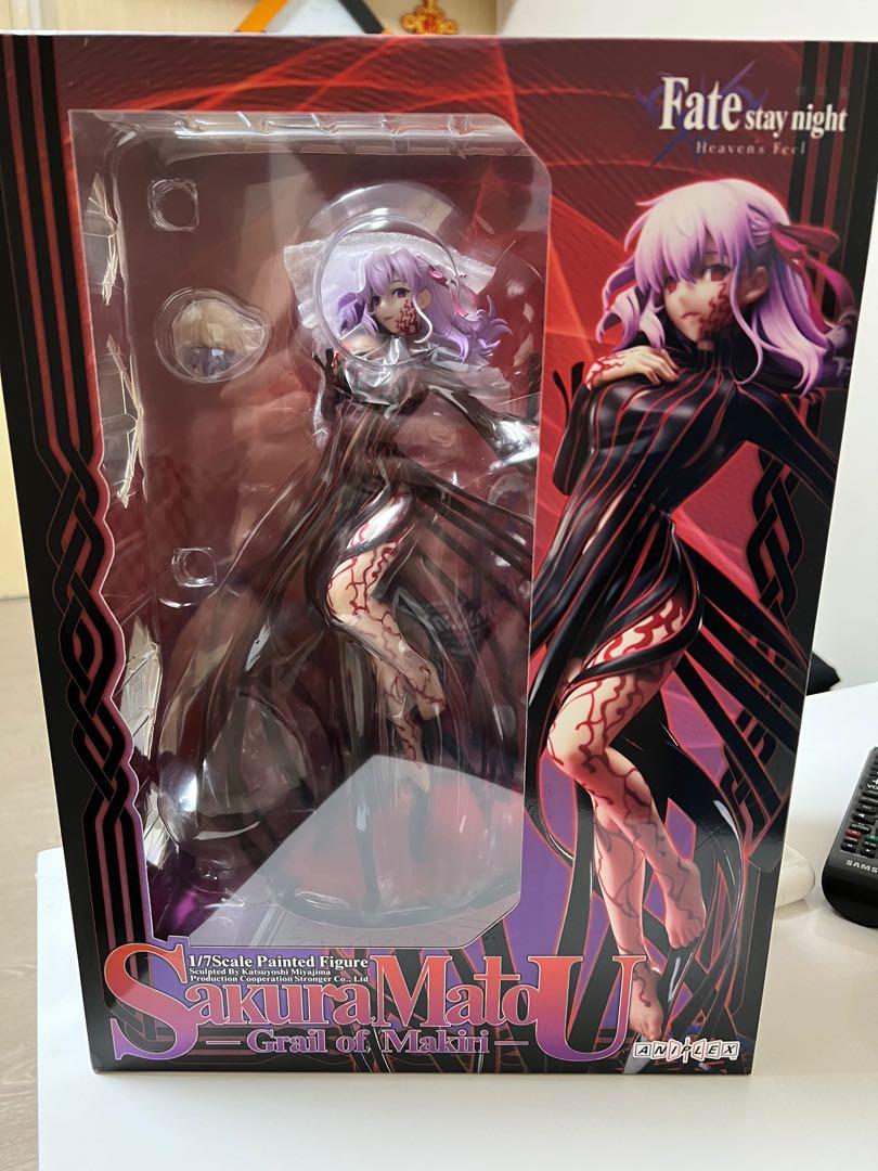 全新 aniplex + fate stay night HF fa黑櫻 間桐櫻 fgo fate grand order, 興趣及遊戲, 玩具 & 遊戲類 - Carousell