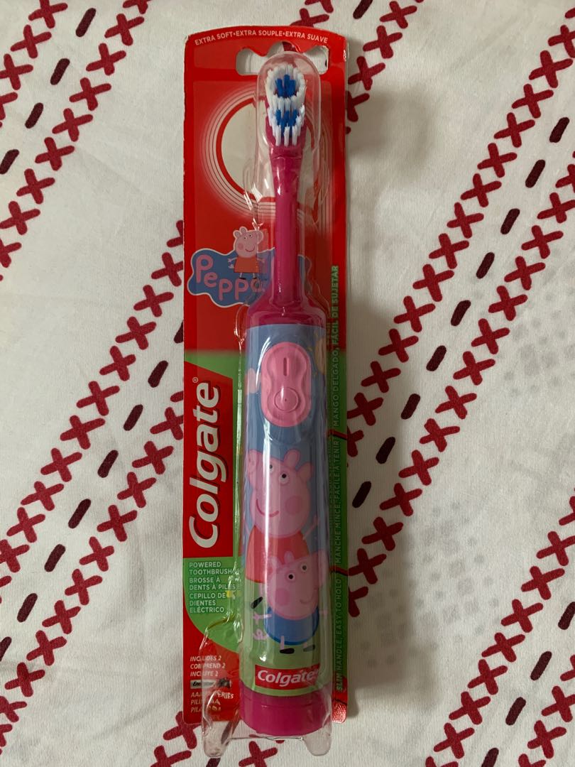 全新 Peppa Pig 兒童電動牙刷 Colgate高露潔, 美容＆化妝品, 健康及美容 - 口腔護理 - Carousell