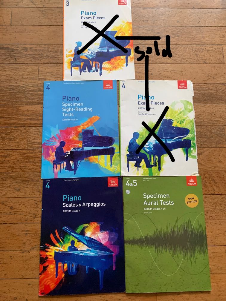 ABRSM piano exam books, Hobbies & Toys, Music & Media, Music Scores on ...