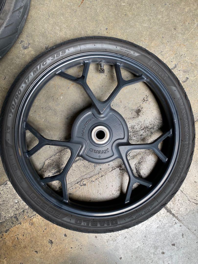 Aerox xtero rims, Motorcycles, Motorcycle Accessories on Carousell