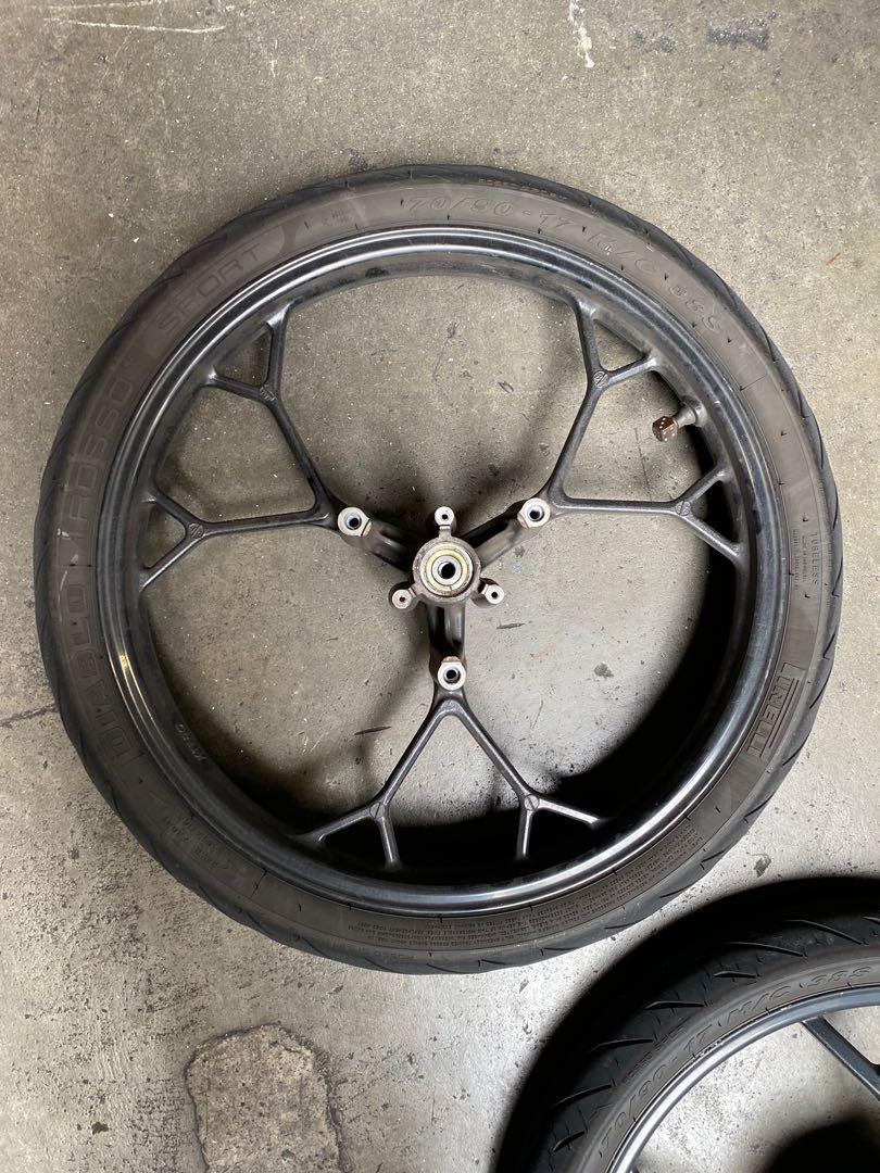 Aerox xtero rims, Motorcycles, Motorcycle Accessories on Carousell